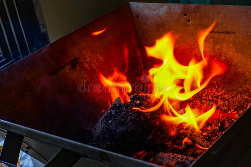 Havan Kund in India, Navratri Stock Photo - Image of navratri, flame ...