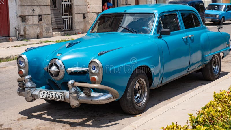 Havana, Cuba - May 02, 2019: Old Timer Retro Car Studebaker, Side View ...