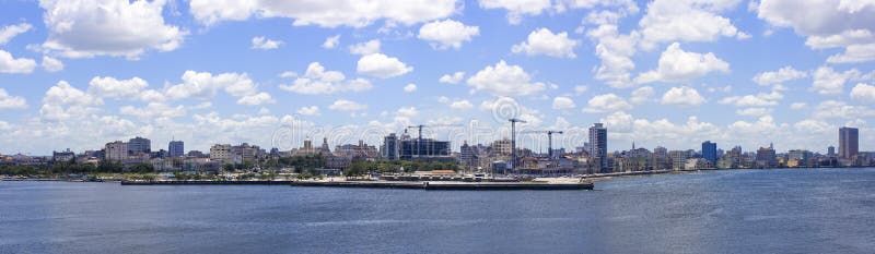 Havana shoreline panorama stock photo. Image of architecture - 174963496