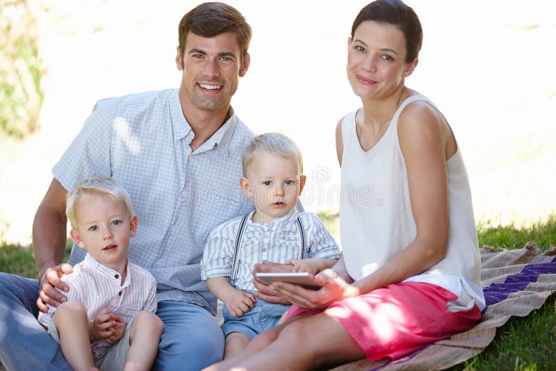 They Have Everything they Need. a Happy Family Spending Time Together ...
