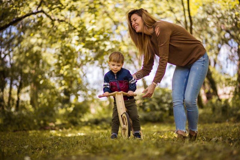 Have Fun with Children while they are Still Small Stock Photo - Image ...