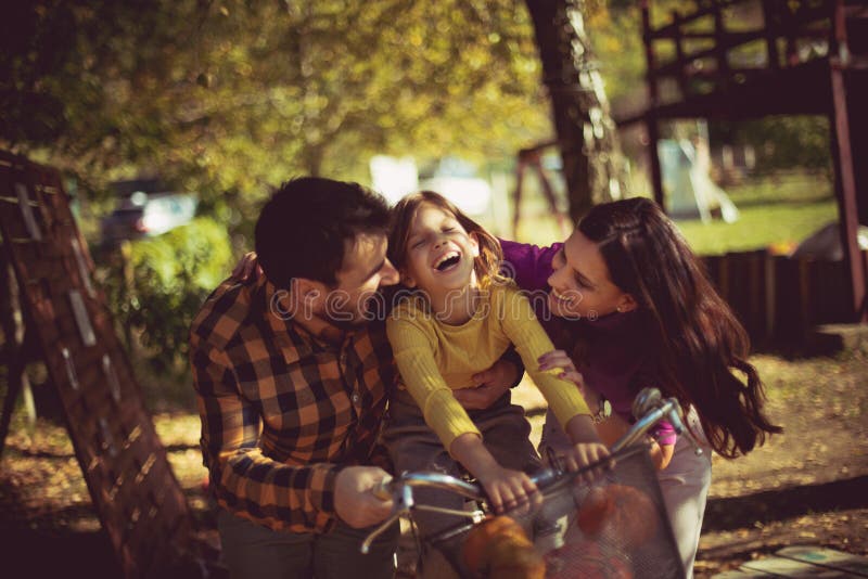 They Have Great Fun in Nature Stock Photo - Image of daughter, happy ...