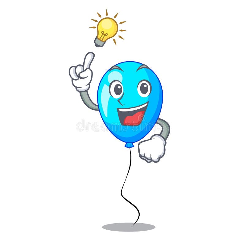 Have an Idea Blue Balloon Bunch Design on Cartoon Stock Vector ...