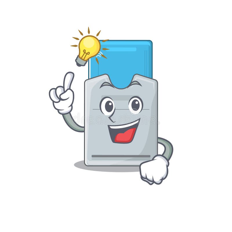 Have an Idea Gesture of Key Card Cartoon Character Design Stock Vector ...