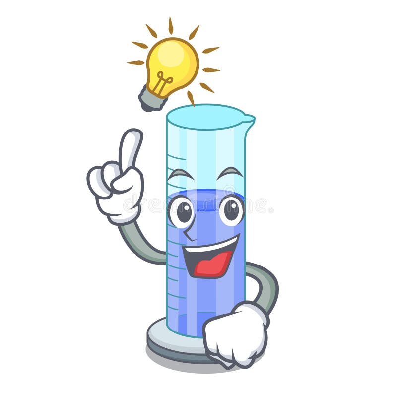 Have an Idea Graduated Cylinder on for Cartoon Trial Stock Vector ...