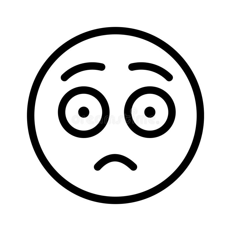 Have a Look at Beautifully Design Afraid Emoji Vector Stock Vector ...