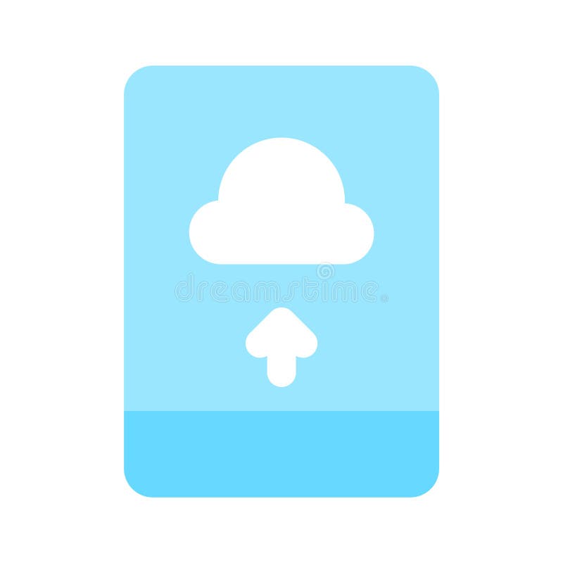 Have a Look at this Catchy Icon of Mobile Upload Stock Vector ...