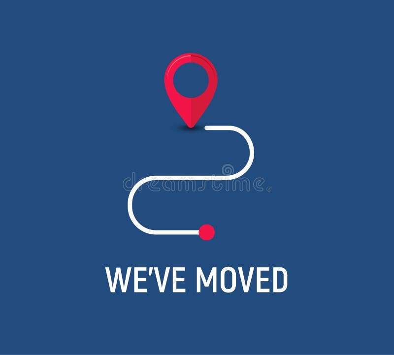 We Have Moved New Address Office Flyer Concept Banner Icon. Move ... We Have Moved New Address Office Flyer Concept Banner Icon. Move ...