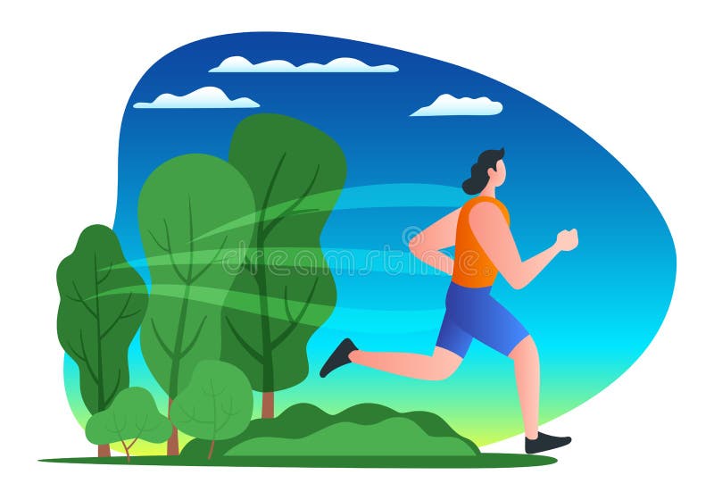 Have a nice running day 2 stock vector. Illustration of layout - 148315257