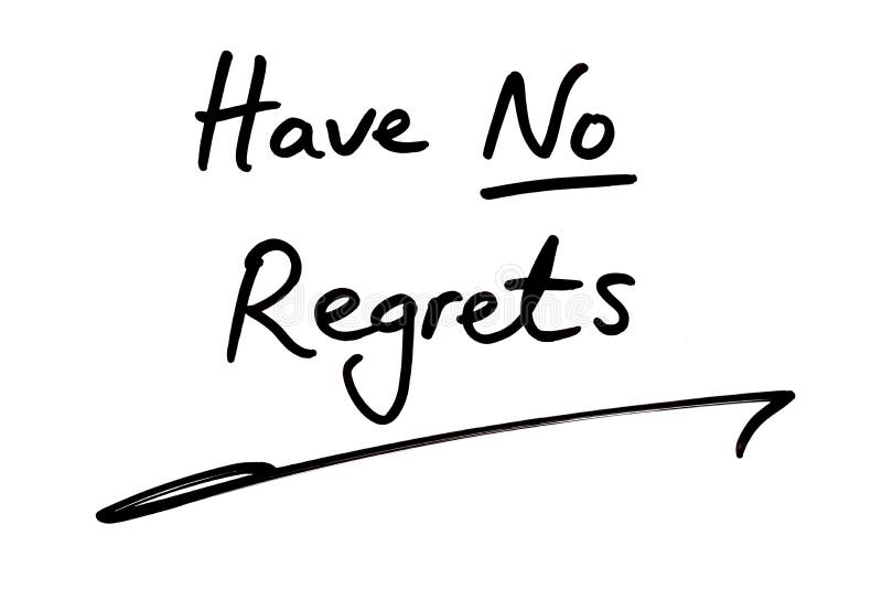 Have No Regrets stock illustration. Illustration of office - 169511594 Have No Regrets stock illustration. Illustration of office - 169511594