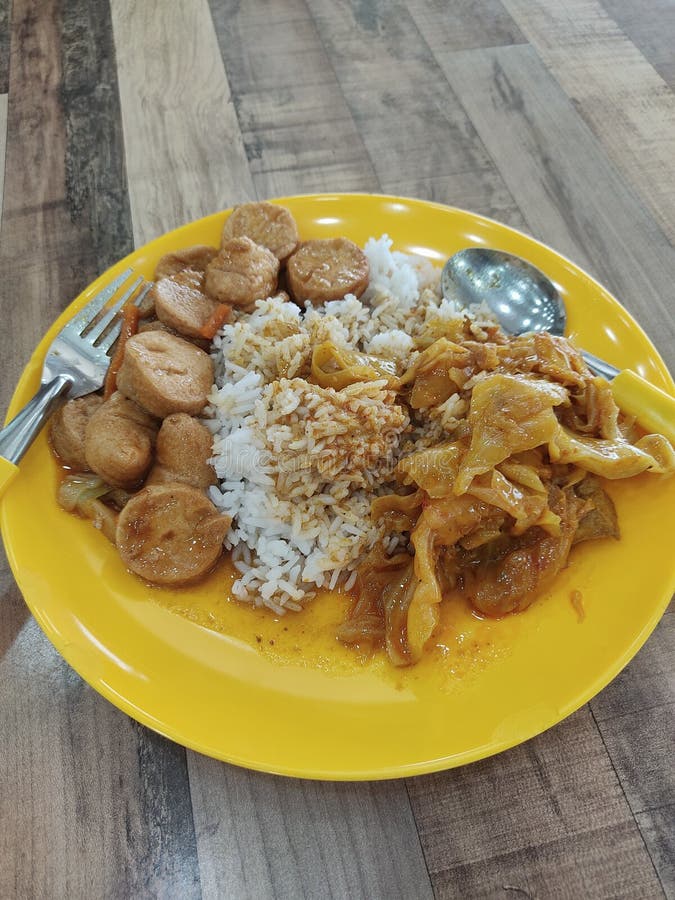 Have a Plate of Mixed Rice for Lunch Stock Photo - Image of rice, plate ...