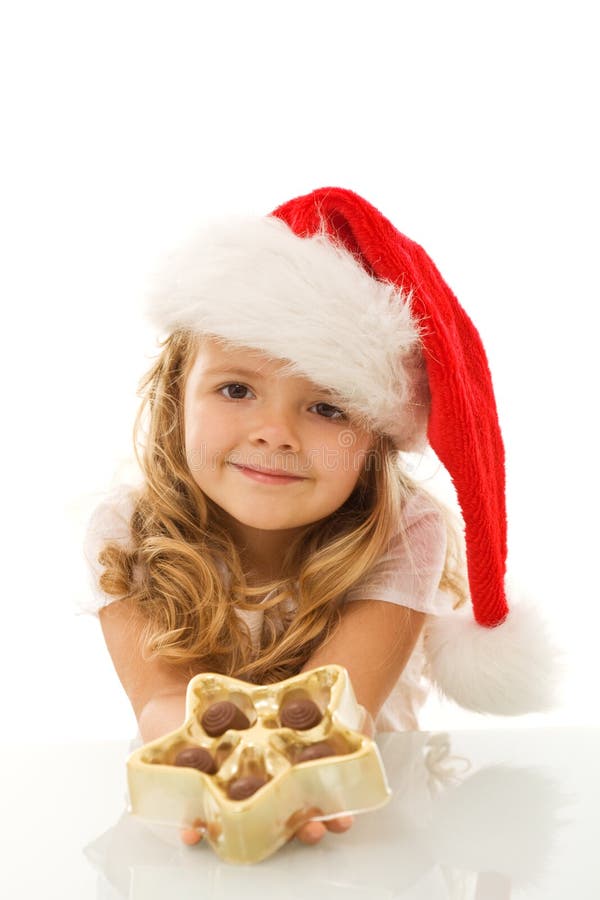 Have Some Christmas Chocolate Stock Image - Image of santa, sale: 11415359