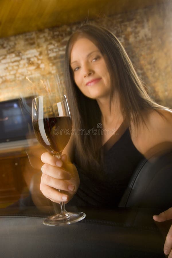 Have Some Wine stock image. Image of wine, beautiful, posed - 5621317