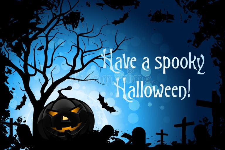 Have a Spooky Halloween stock vector. Illustration of silhouette - 26381922