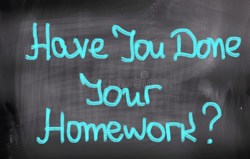 Have You Done Your Homework Concept Stock Image - Image of success ...