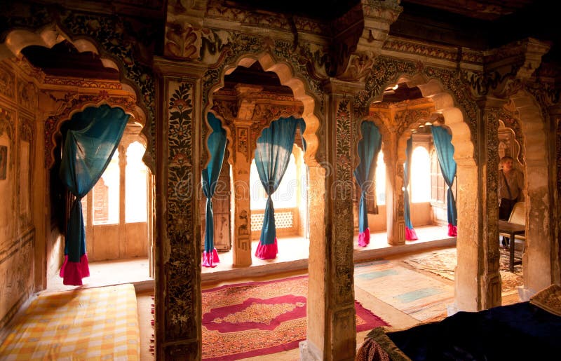 Haveli Interior stock image. Image of house, pillars - 26828027