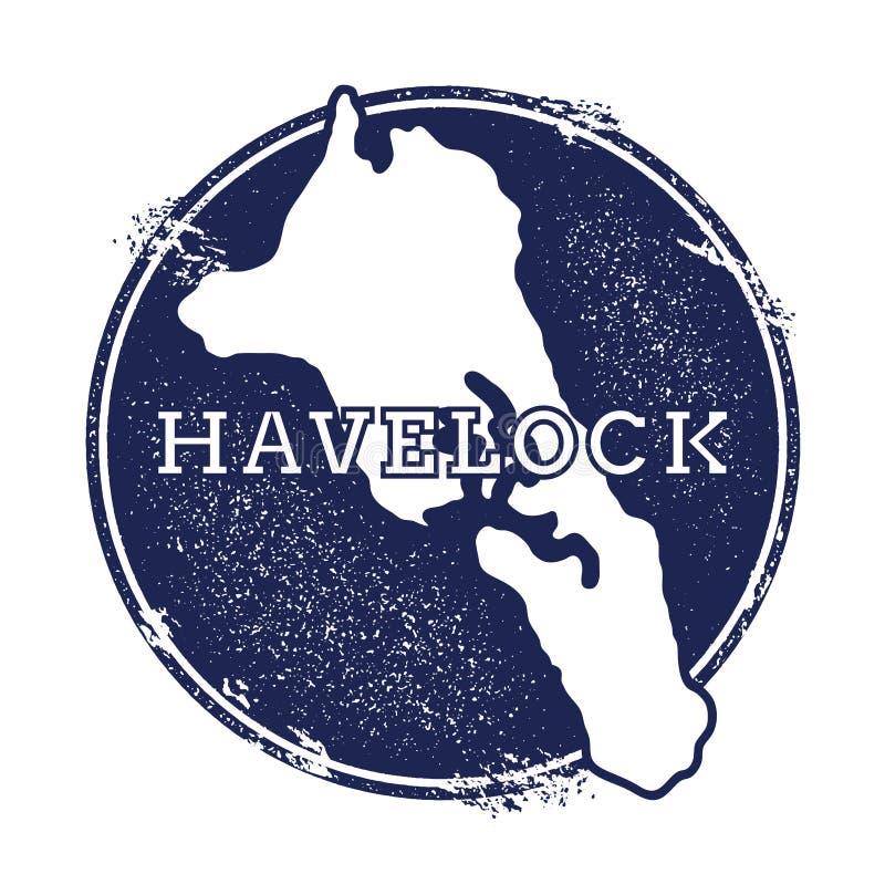 Havelock-Insel-Vektorkarte vektor abbildung. Illustration von punkt ...