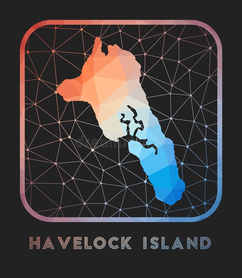 Havelock Island Map Design. Stock Vector - Illustration of presentation ...