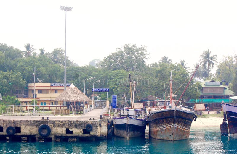 Havelock Jetty, Andaman Islands, India Editorial Stock Image - Image of ...