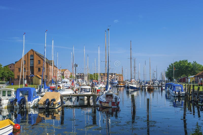 Orth, Fehmarn-Eiland, Oostzee, Duitsland Stock Foto - Image of haven ...