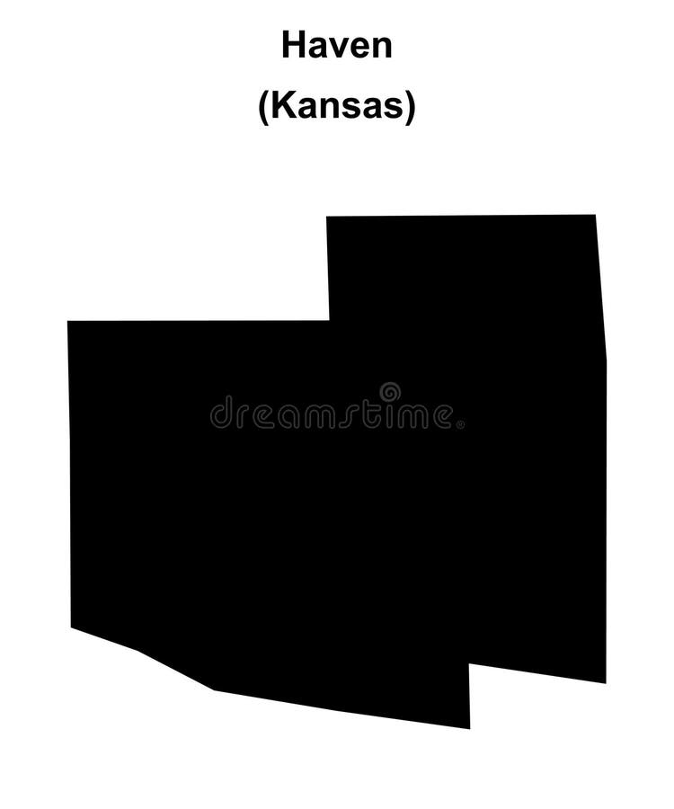 Haven outline map stock illustration. Illustration of blank - 387288295