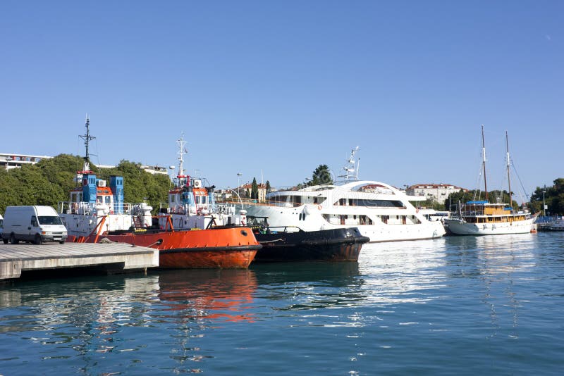 Haven in Split stock image. Image of croatia, crag, rest - 34210989