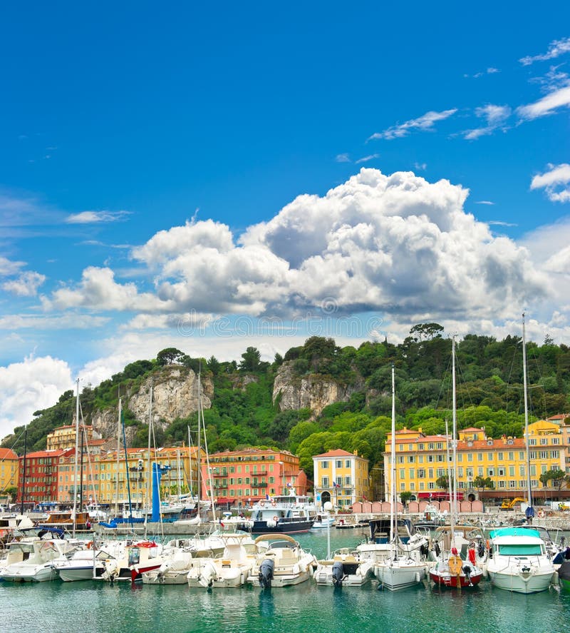 Haven Van Nice, Franse Riviera Stock Foto - Image of architectuur ...