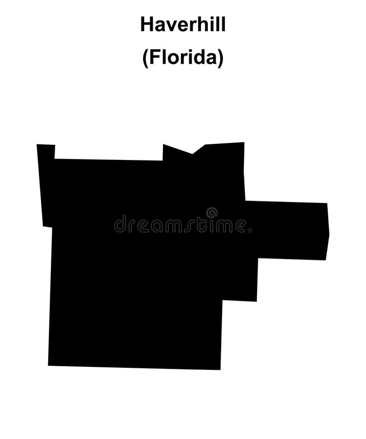 Haverhill outline map stock vector. Illustration of tourism - 386148746