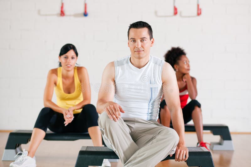 Having Break from Gym Training Stock Photo - Image of endurance, figure ...