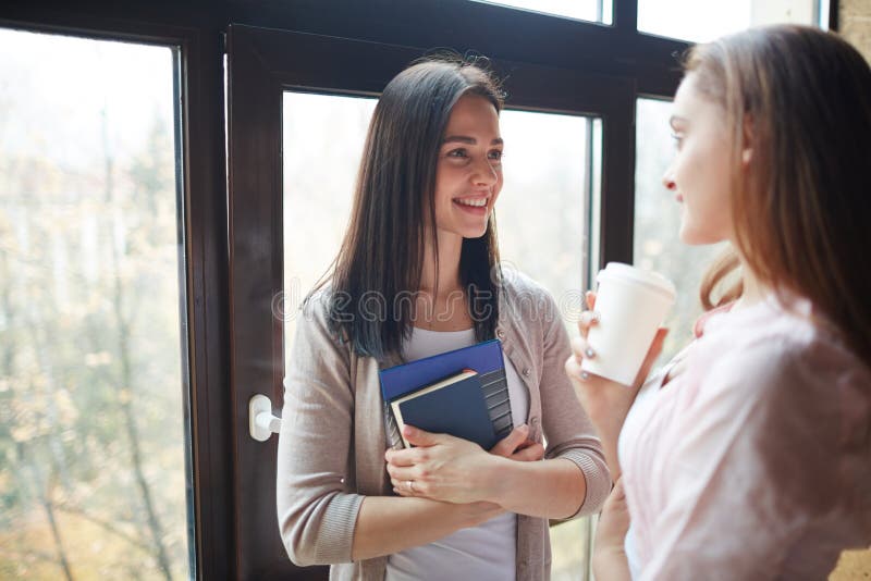 Having break stock photo. Image of groupmate, girl, university - 80673440