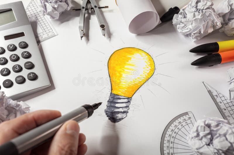 Bright idea stock image. Image of color, creativity, enlightenment ...