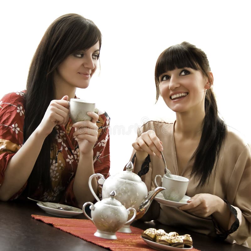 Two People Having Friendly Chat Stock Photos - Free & Royalty-Free ...
