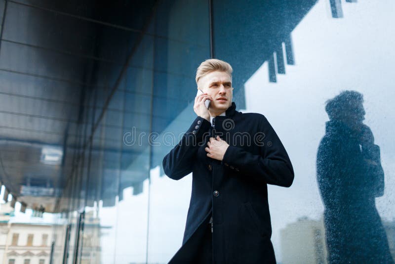 Having Difficult Phone Conversation Stock Photo - Image of facade ...
