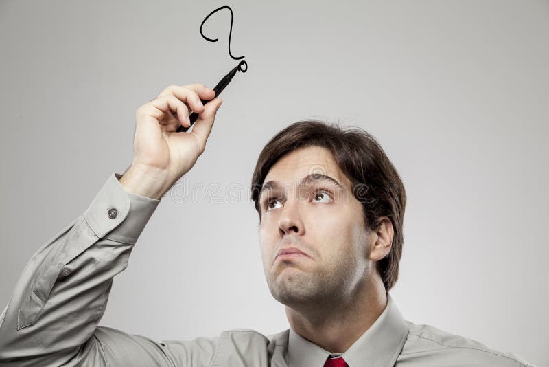 Having a doubt stock photo. Image of concepts, problems - 27412842