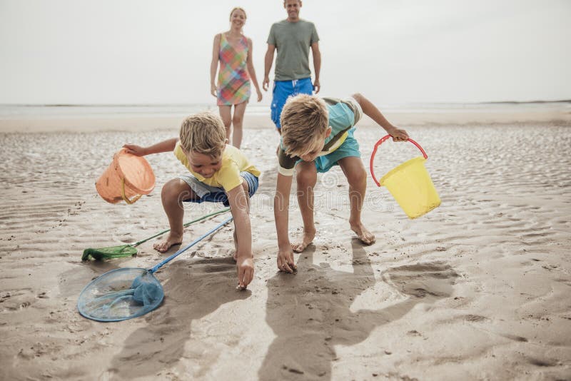 Having Fun at the Beach stock image. Image of summer - 112139871