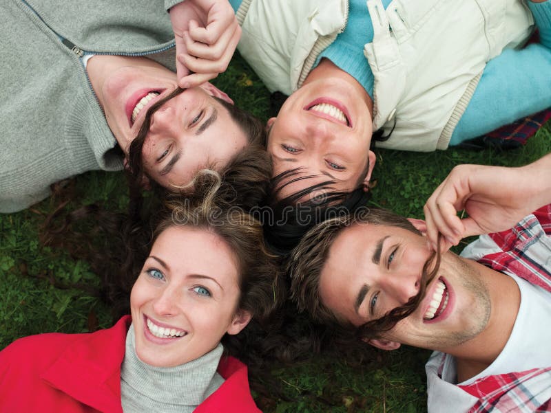 Having fun with friends stock photo. Image of heads, young - 29627842