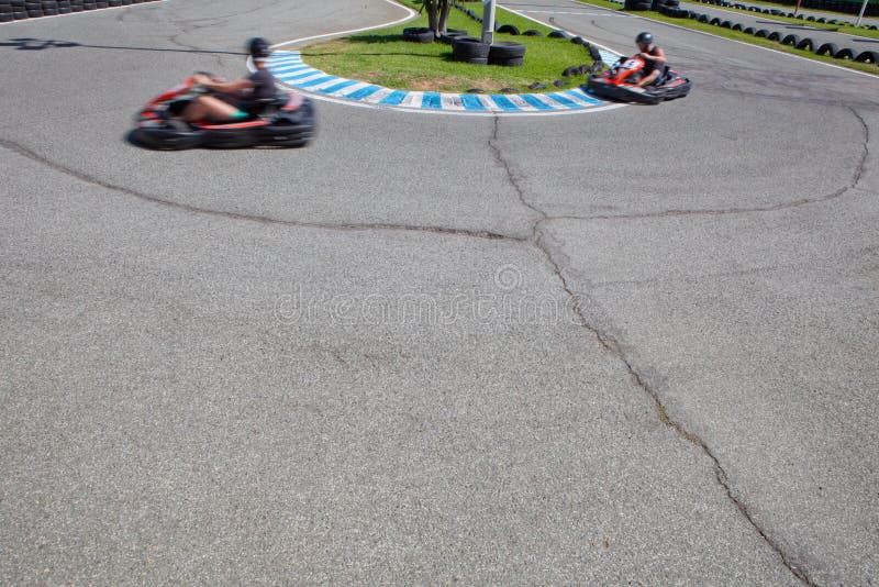 Having fun on a go cart stock photo. Image of racer, compete - 45414320