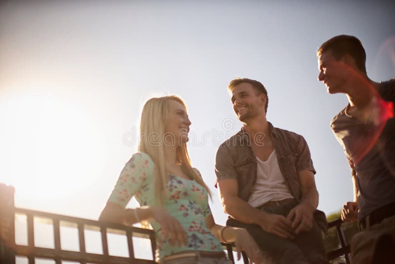 Laughing with friends stock photo. Image of friendly - 33532898