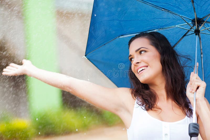 Having fun in rain stock image. Image of look, rain, outside - 28592525