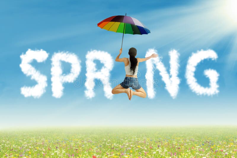 Having fun on spring stock image. Image of outdoor, grass - 39729615