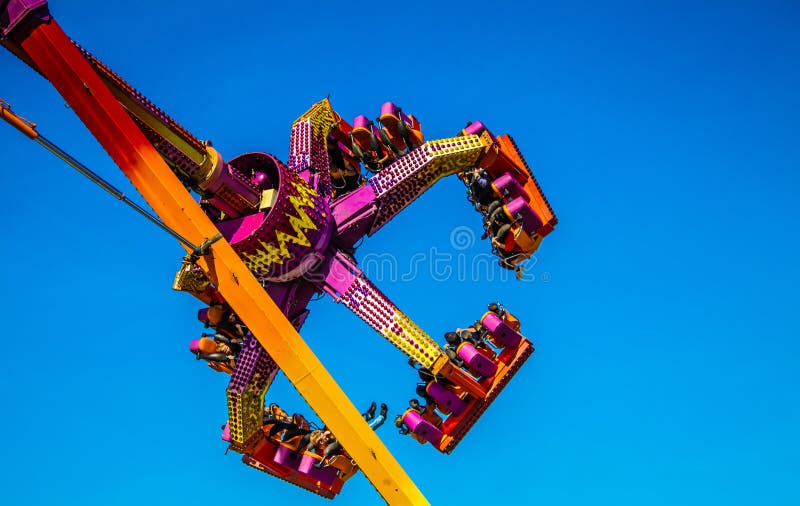Having Fun in the Theme Park Stock Photo - Image of themepark, denmark ...