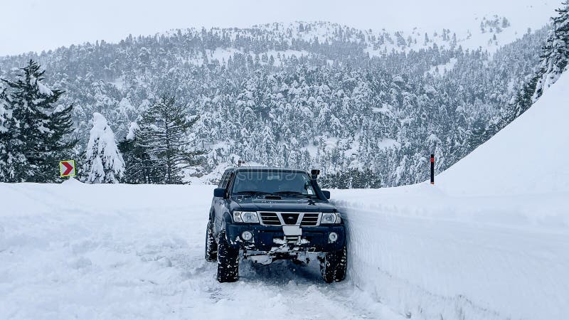 Having a Good Time in Nature in Harsh Winter Landscapes Stock Image ...