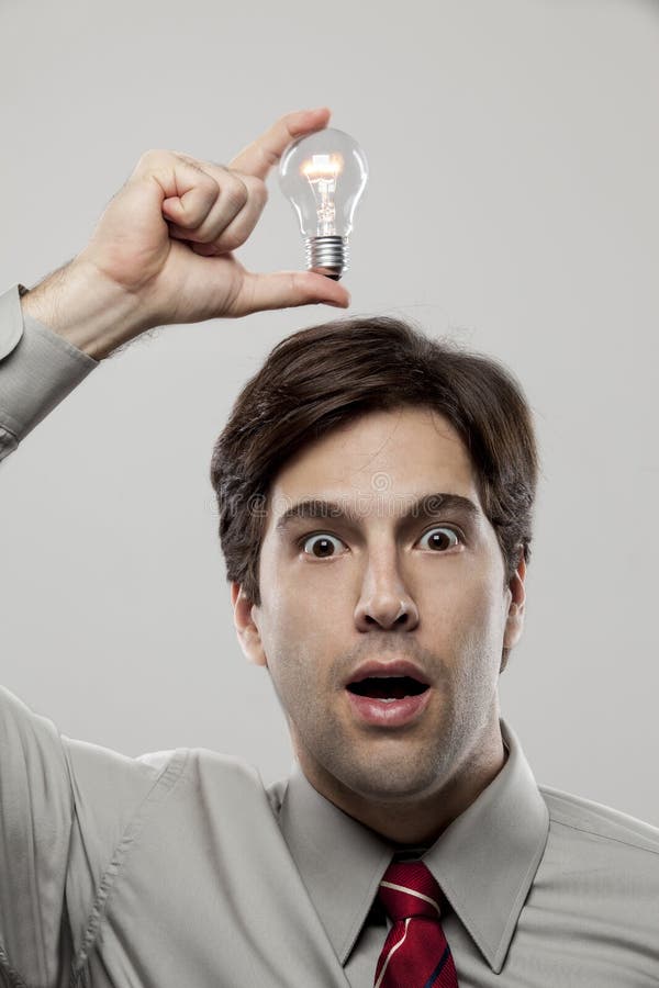 Having an idea stock image. Image of business, businessman - 27412647