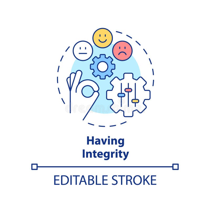 Integrity Icon Thin Line Stock Illustrations – 1,447 Integrity Icon ...
