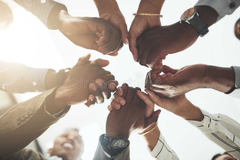 Having a Strong Support Structure Helps a Lot. Closeup Shot of a Group ...