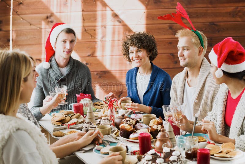 Having tea with pastry stock image. Image of dinner - 104119405