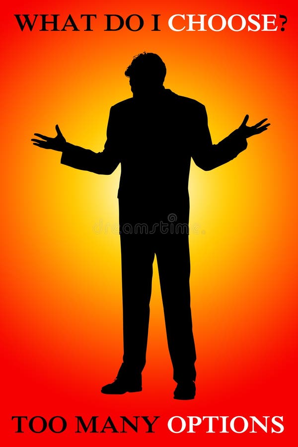 Choice stress stock illustration. Illustration of good - 37880178
