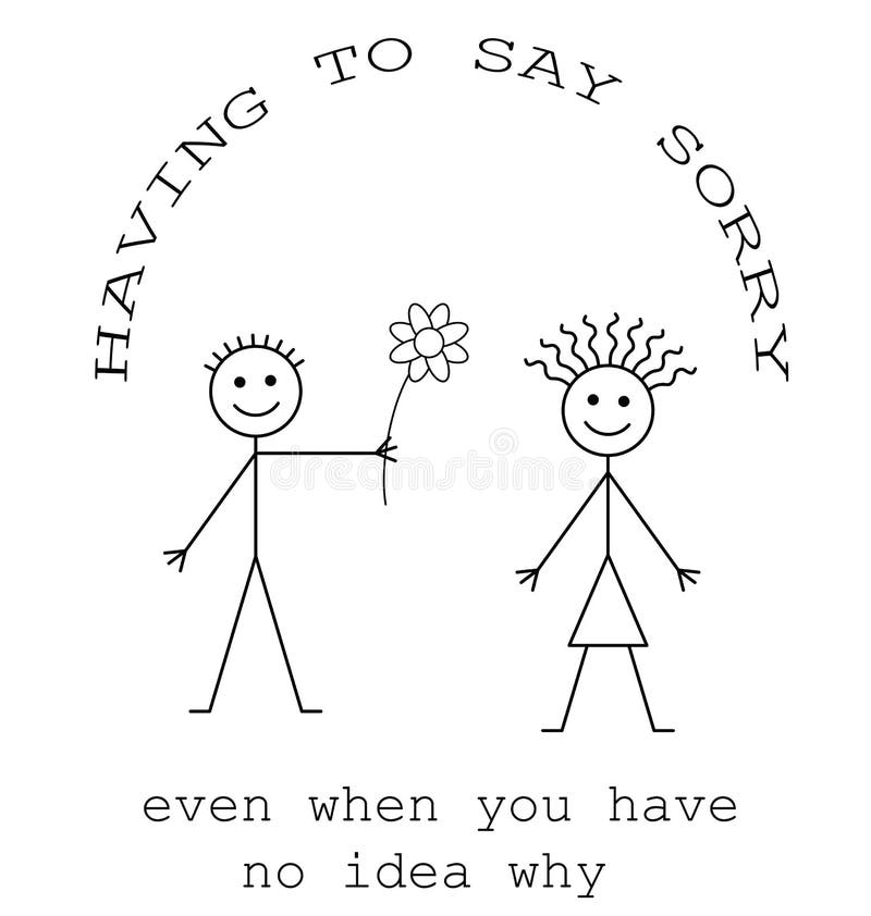 Say Sorry Stock Illustrations – 160 Say Sorry Stock Illustrations ...