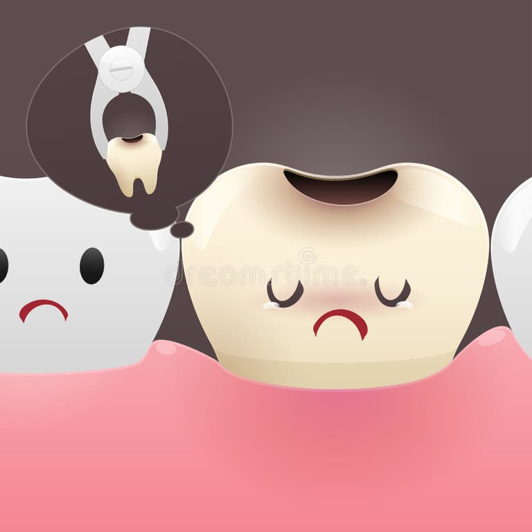 Having a tooth pulled stock vector. Illustration of dentist - 164631905