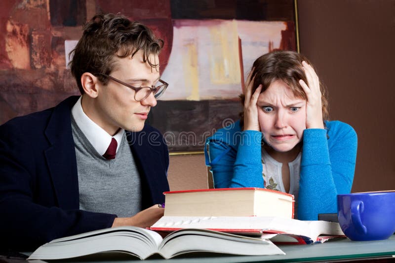 Having Trouble with Homework Stock Photo - Image of thought, nerd: 12134186